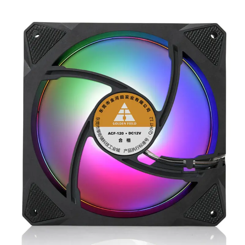 New Cooler PC Case Fan 120mm Colorful Cooling Computer CPU Fans Black ...
