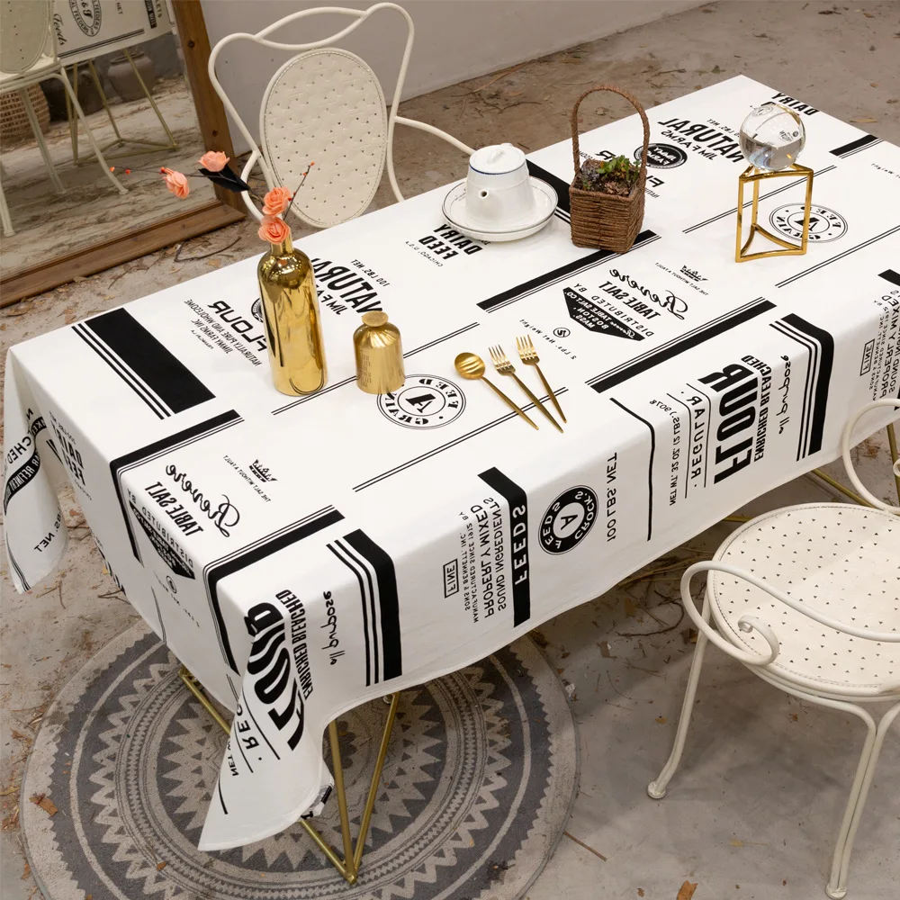 Tablecloth Linen Cotton Table Cloth Lace Dining Table Cover Furniture ...