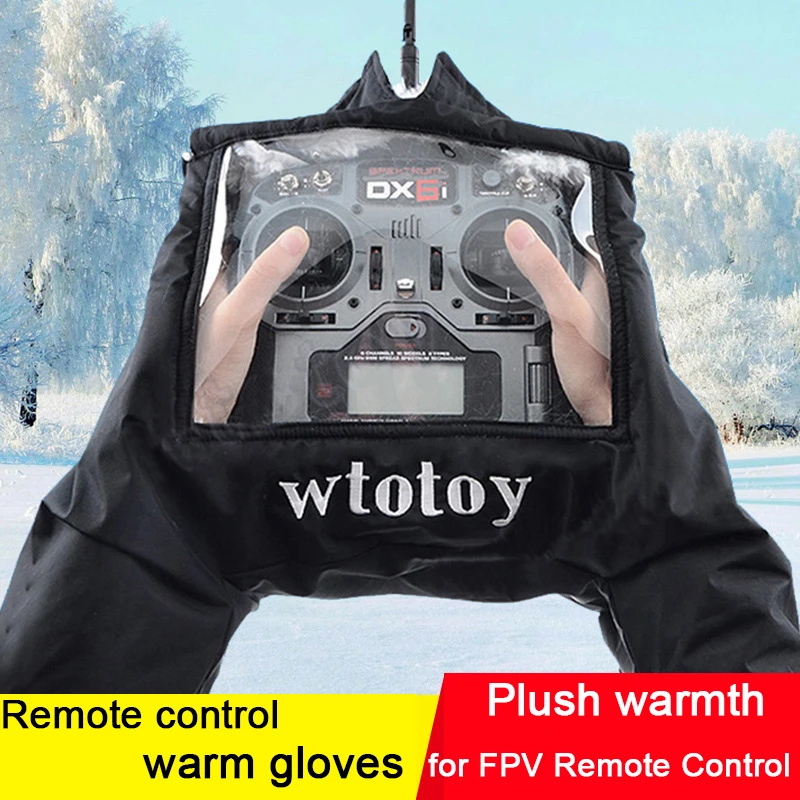 FPV Remote Control Warm Gloves Outfield Warm Cover Transmitter Shield ...