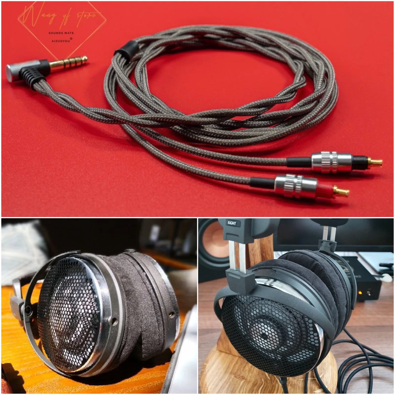 6N-Occ-Hifi-BALANCED-Cable-Wire-For-AudioTechnica-ATH-ADX5000-AP2000Ti ...