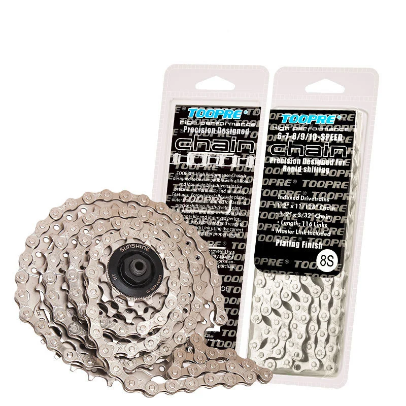 Bike Bicycle Chain 6 7 8 9 10 11 12 Speed Velocidade Electroplated ...