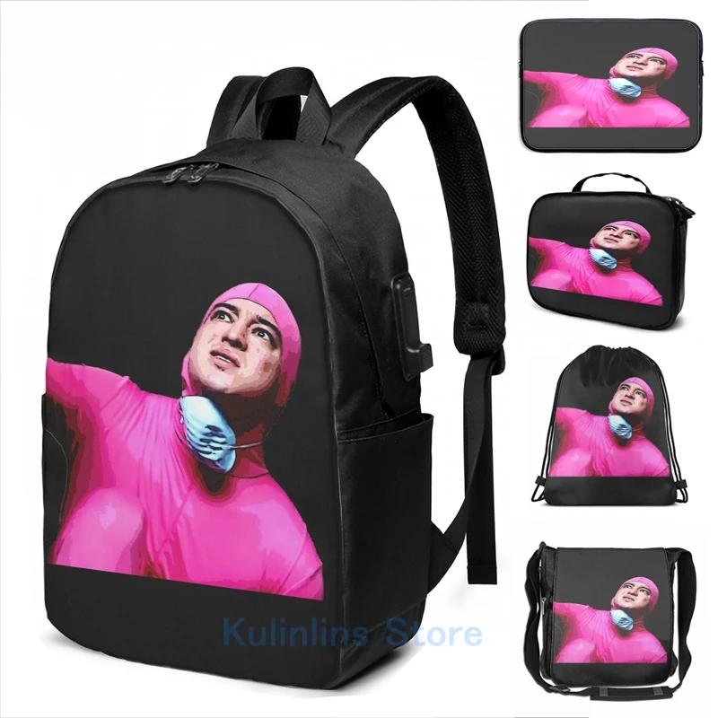 Funny-Graphic-print-Filthy-Frank-Pink-Guy-1-USB-Charge-Backpack-men ...