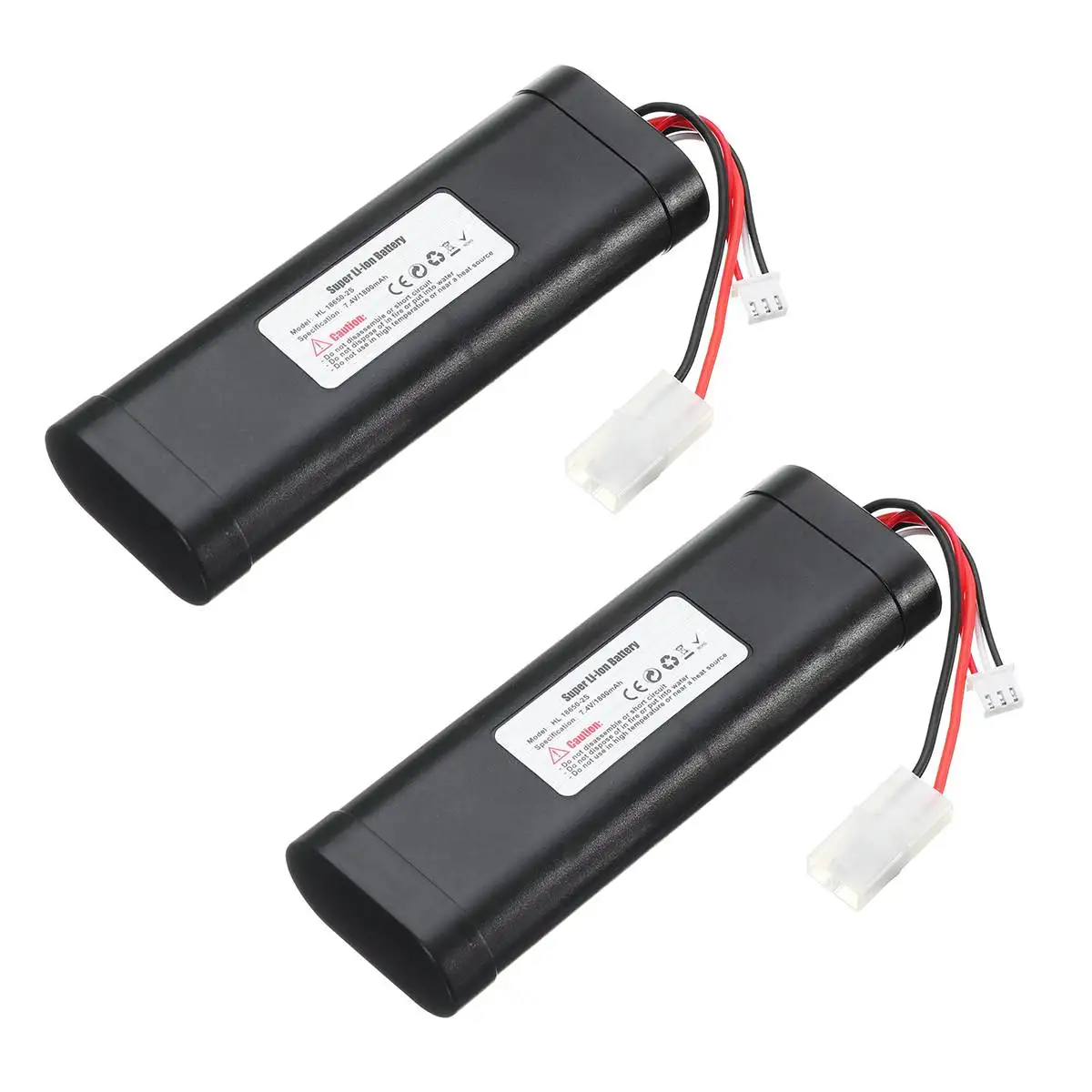 7.4V 1800mAh HL-18650-2S Li-PO Battery for Heng Long RC HL3818-1 3889-1 ...