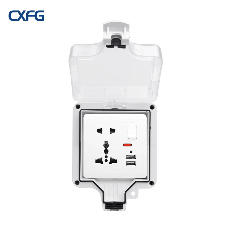 CXFG interruptor Universal de pared para exteriores, toma de corriente ...