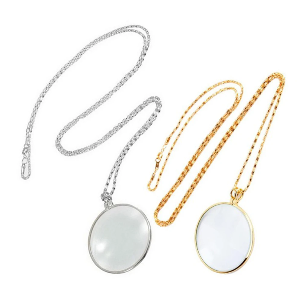 New Decorative Monocle Necklace With 5x Magnifier Magnifying Glass ...