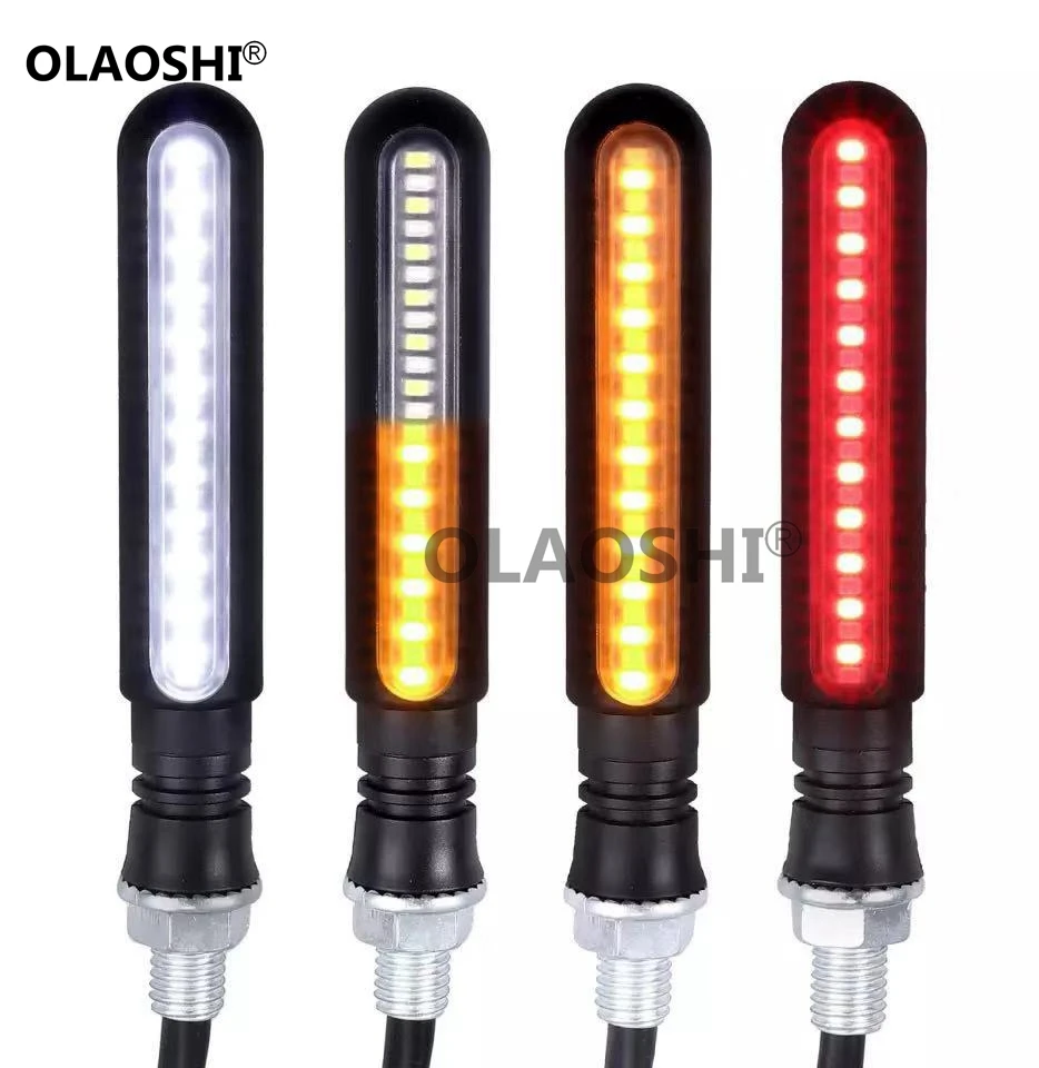 Motorcycle LED Turn Signal Indicator Lights Flowing Water Blinker Day ...
