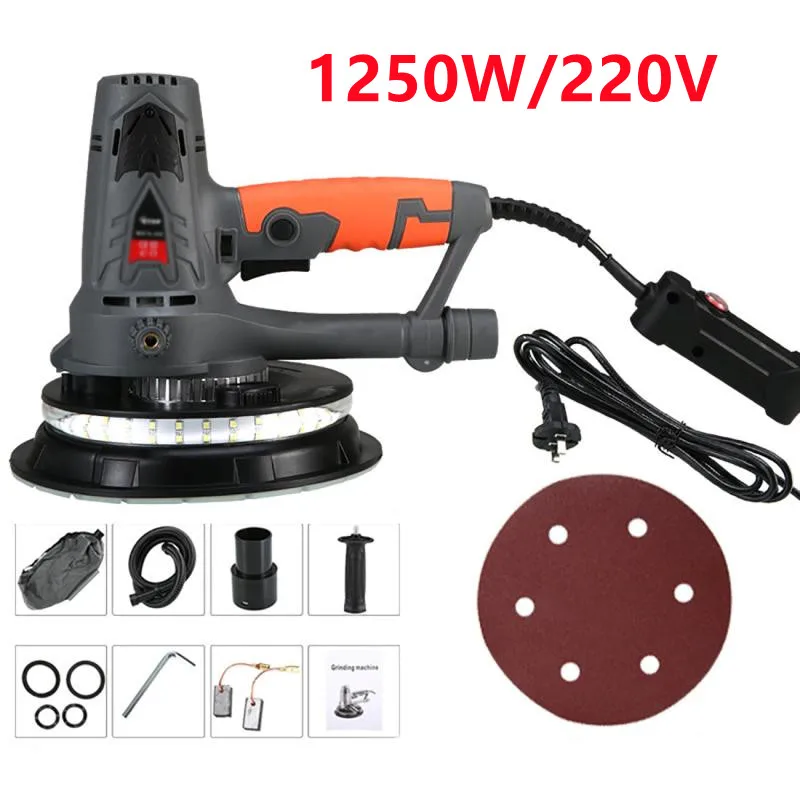 220V-1250W-Drywall-Sander-Wall-Polishing-Machine-Grinding-Portable ...