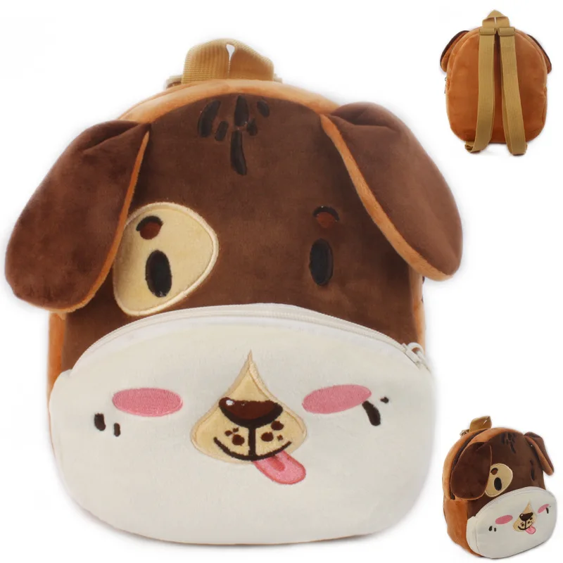 Cute-Cartoon-Dog-Plush-Backpack-Boys-Girls-Soft-Lovely-Kindergarten ...
