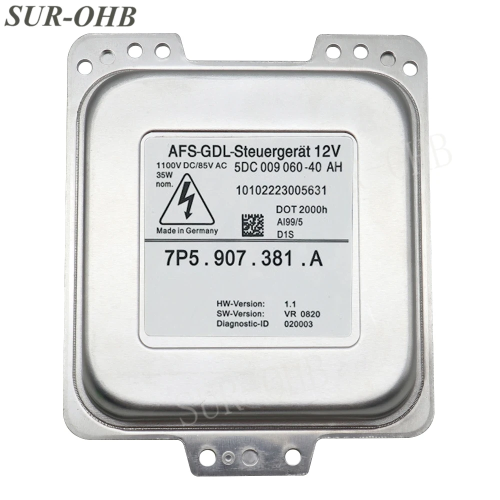 NEW-Xenon-Headlight-Ballast-7P5907381A-AFS-GDL-Steuergerat-5DC009060 ...