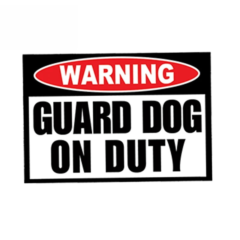 SZWL-Guard-Dog-on-Duty-Warning-Caution-Vinyl-Car-Sticker-Animal ...