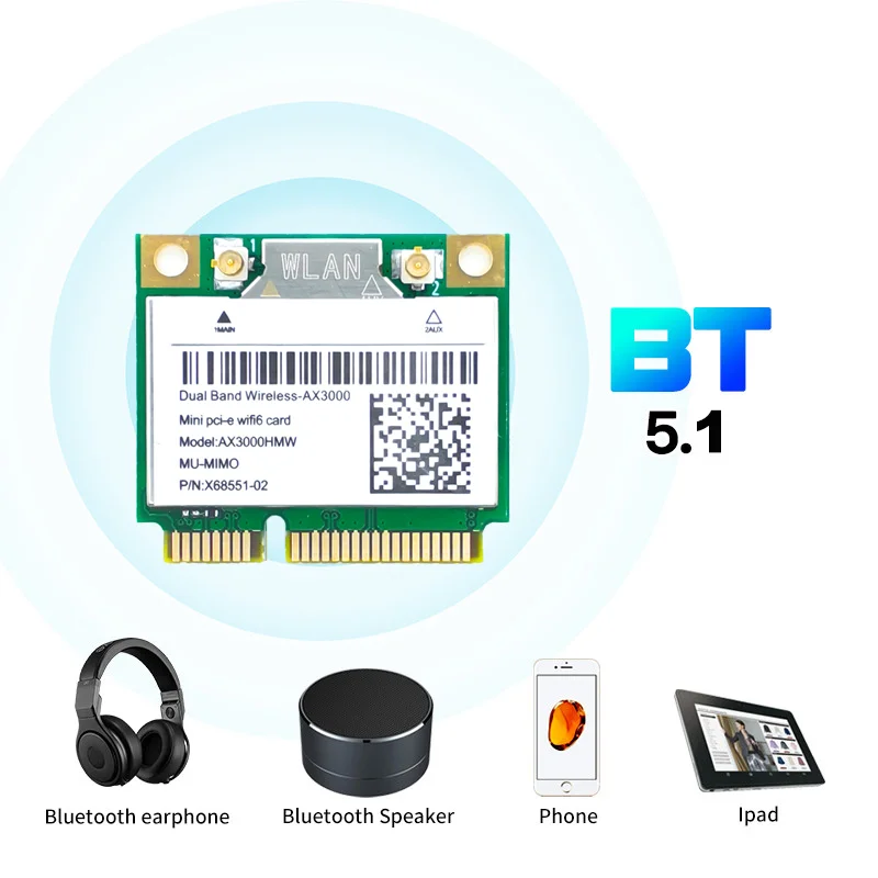 Mini pcie wifi bluetooth speaker