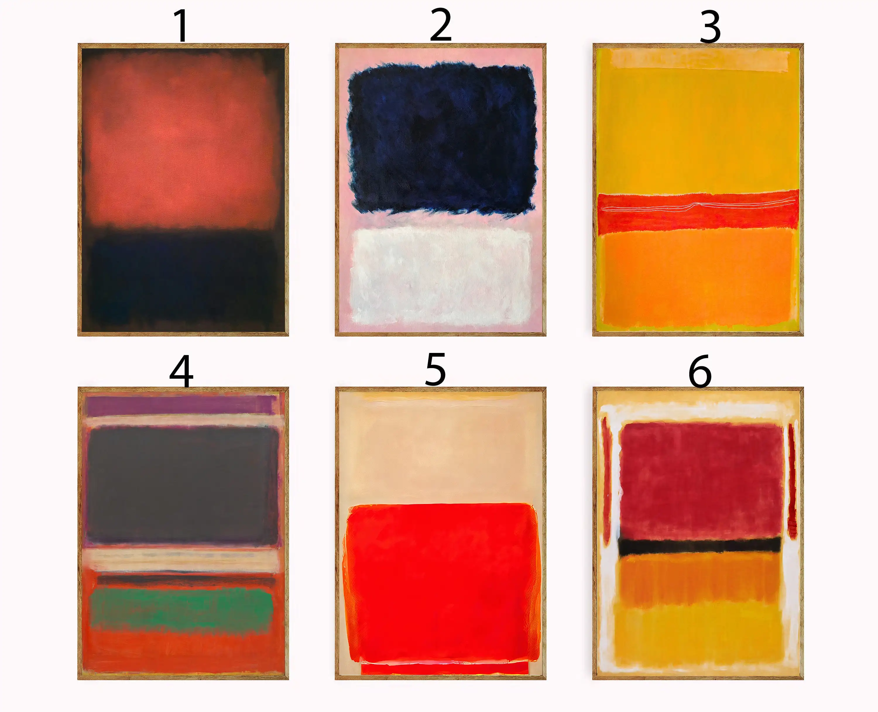 Art & Collectibles Prints Interior Design Rothko Print Abstract Wall ...