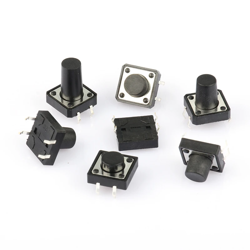 50pcs 12X12 Tact Switch DIP 4 Pin Key switch Micro switch 4P 12*12*4 ...