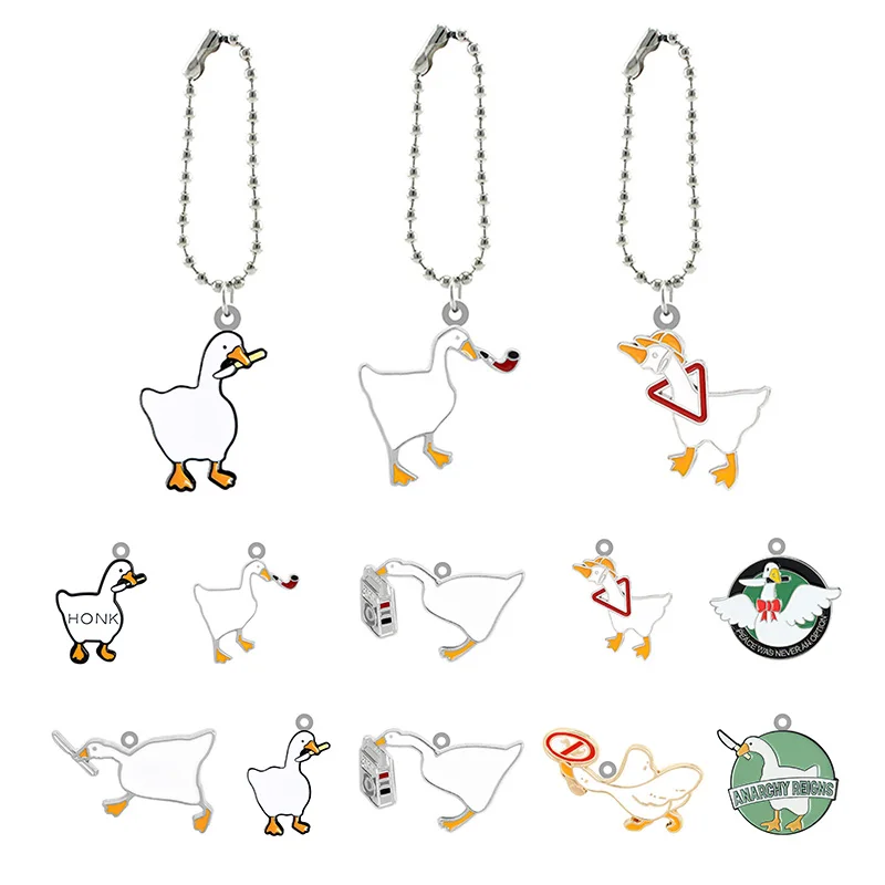TAFREE-Cartoon-Character-Duck-Shape-Funny-Acrylic-Doll-Keychain-Boys ...