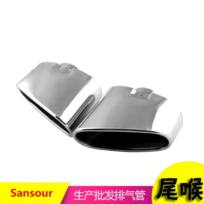 2pcs Chrome Exhaust Dual Tail Pipe Muffler Tip Stainless Steel For BMW ...