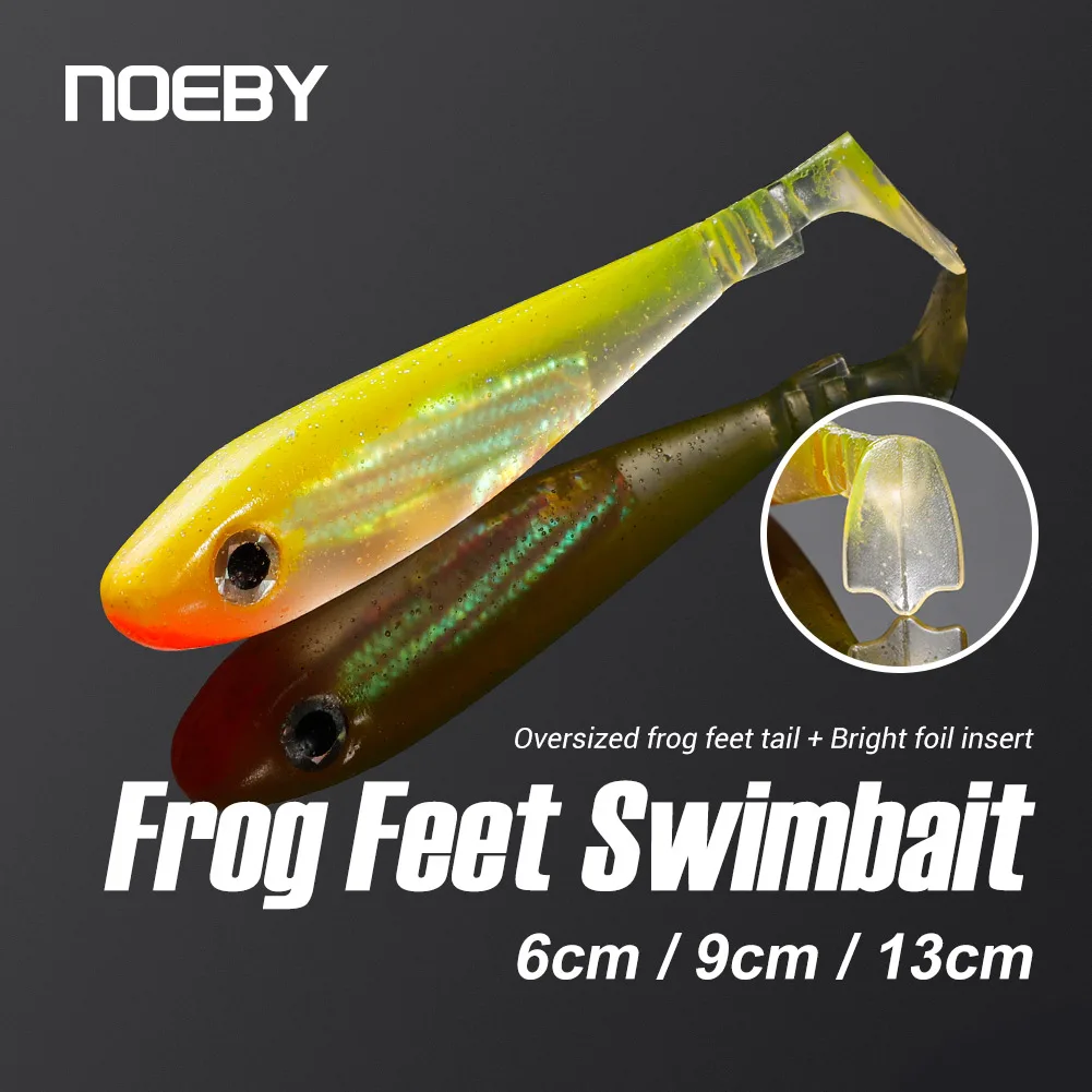 Noeby-6cm-2-5g-9cm-8g-13cm-23g-Soft-Silicone-Shad-Lure-Soft-Baits-Frog ...