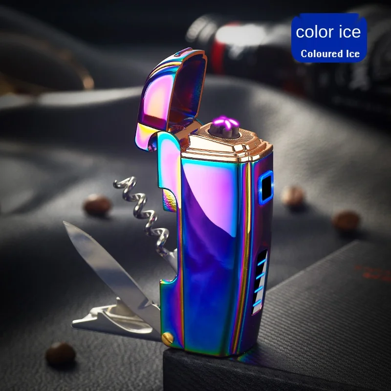 Metal-Windproof-USB-Charging-Electric-cigar-accessories-Lighter-travel ...