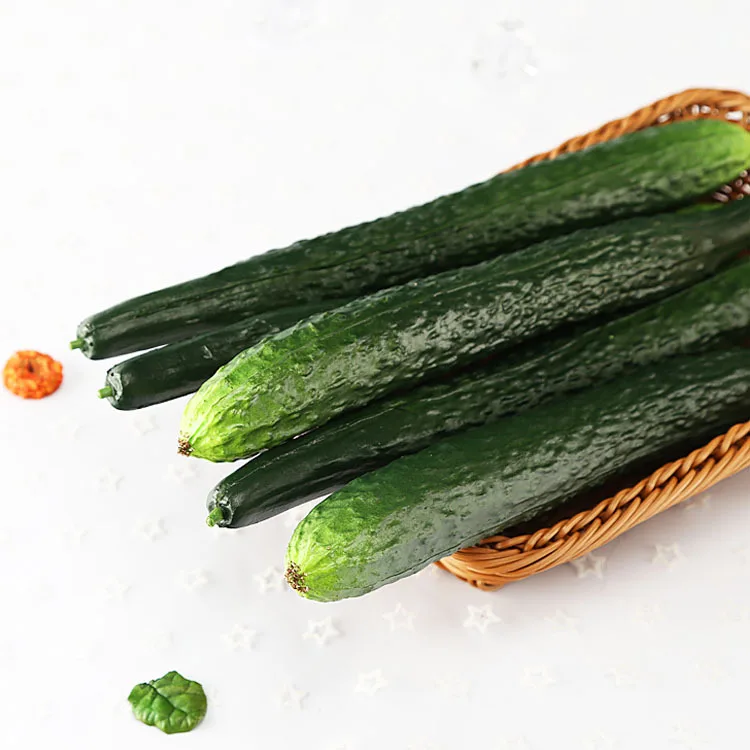 PU simulation artificial vegetable cucumber model decoration window ...