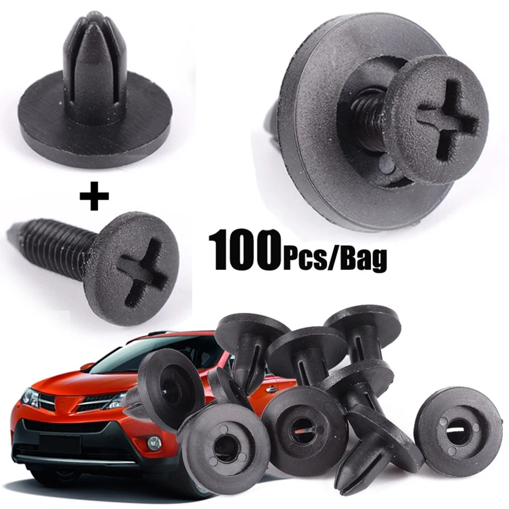 Boulon - Écrou,Panneau de porte avec Rivets en plastique, fixation de ...