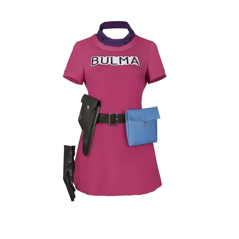 Anime Dragon Ball Bulma Uniform Cosplay Costume For Women - AllCosplay.com