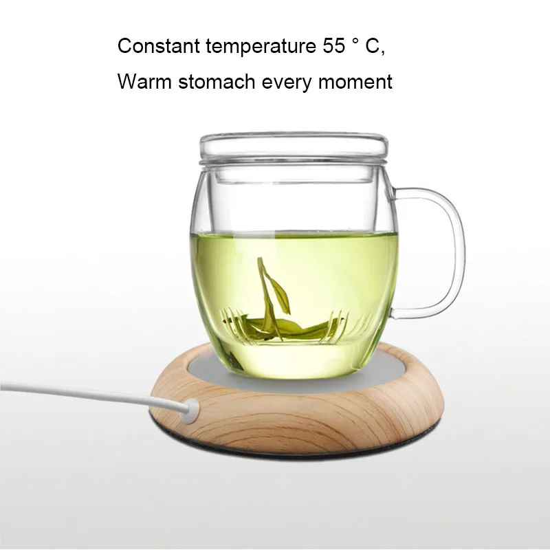 커피 머그 워머 패드 컵 히터 코스터 일정한 온도 Usb 전기 매트 세트protable 따뜻하게 열 음료 티몬