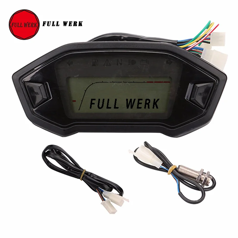 Plastic-12V-Motorcycle-LCD-Digital-Speed-Meter-Instrument-Panel ...