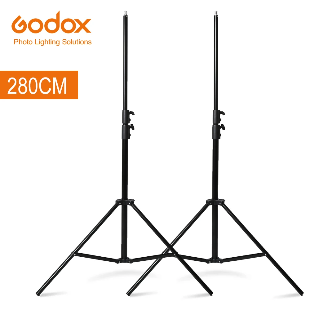 2PCS Godox 280cm 9FT Studio Lighting Photo Light Stand for Flash Strobe ...