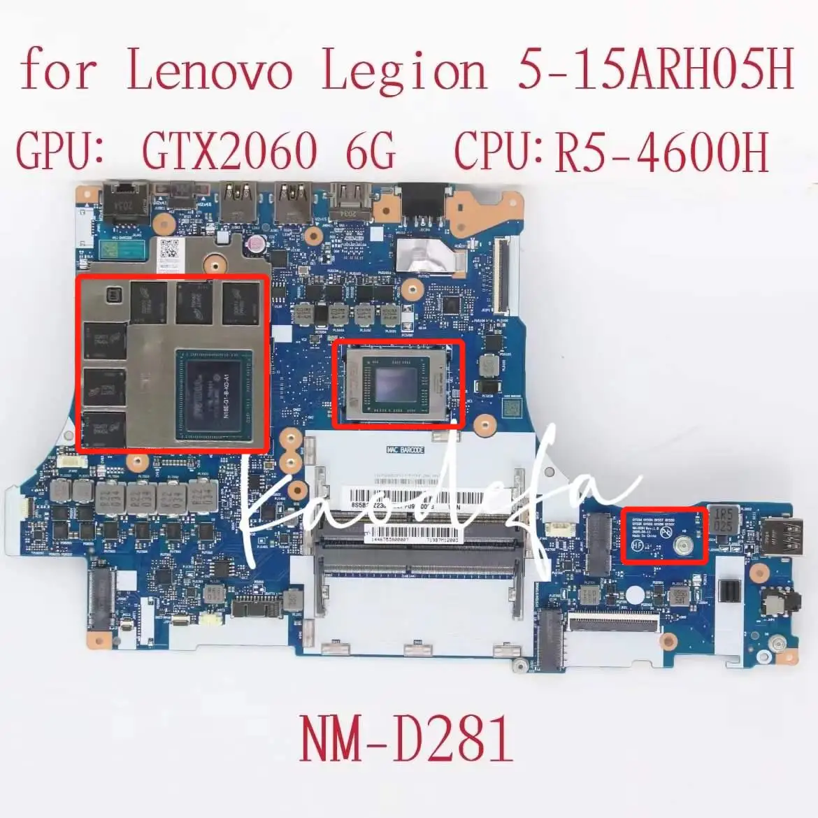 Nm-d281 For Lenovo Legion 5p-15arh05h Laptop Motherboard 82b1 Cpu:r5 ...