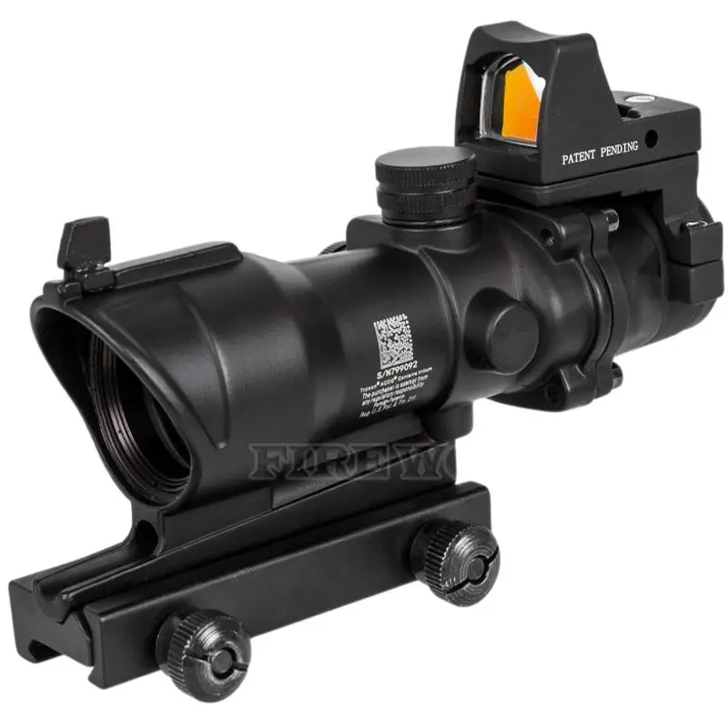 Trijicon 4x32 com mira de ferro 20mm tecelão picatinny ferroviário ...