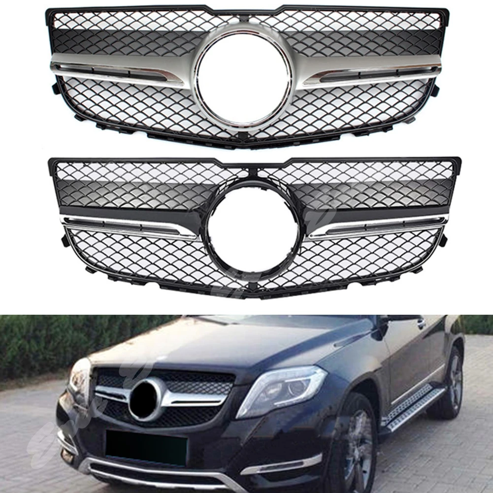 Front Racing Bumper Grille Upper Facelift Grill For Mercedes Benz X204 ...