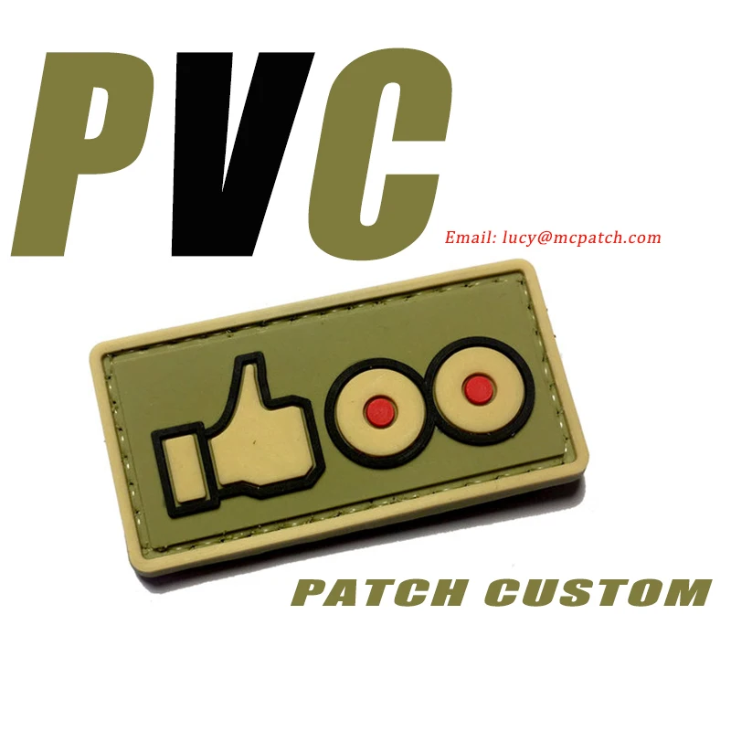 Custom Pvc Rubber Patches Military Police Clothes Hook And Loop Badges ...