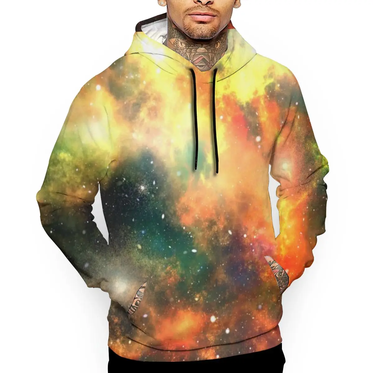 Sudaderas con capucha estampadas de universo para hombre, primavera ...
