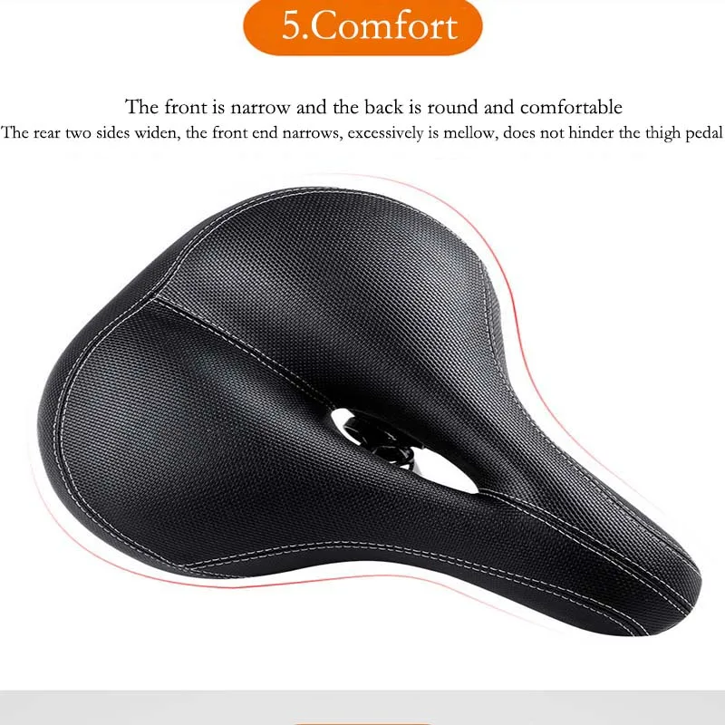 Siège de vélo,Color 1--Selle de vélo en gel 3D confortable avec ...
