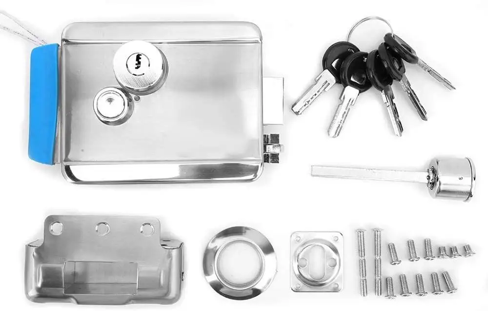 Stainless steel outdoor Electric Gate Door Lock Secure Electric ...