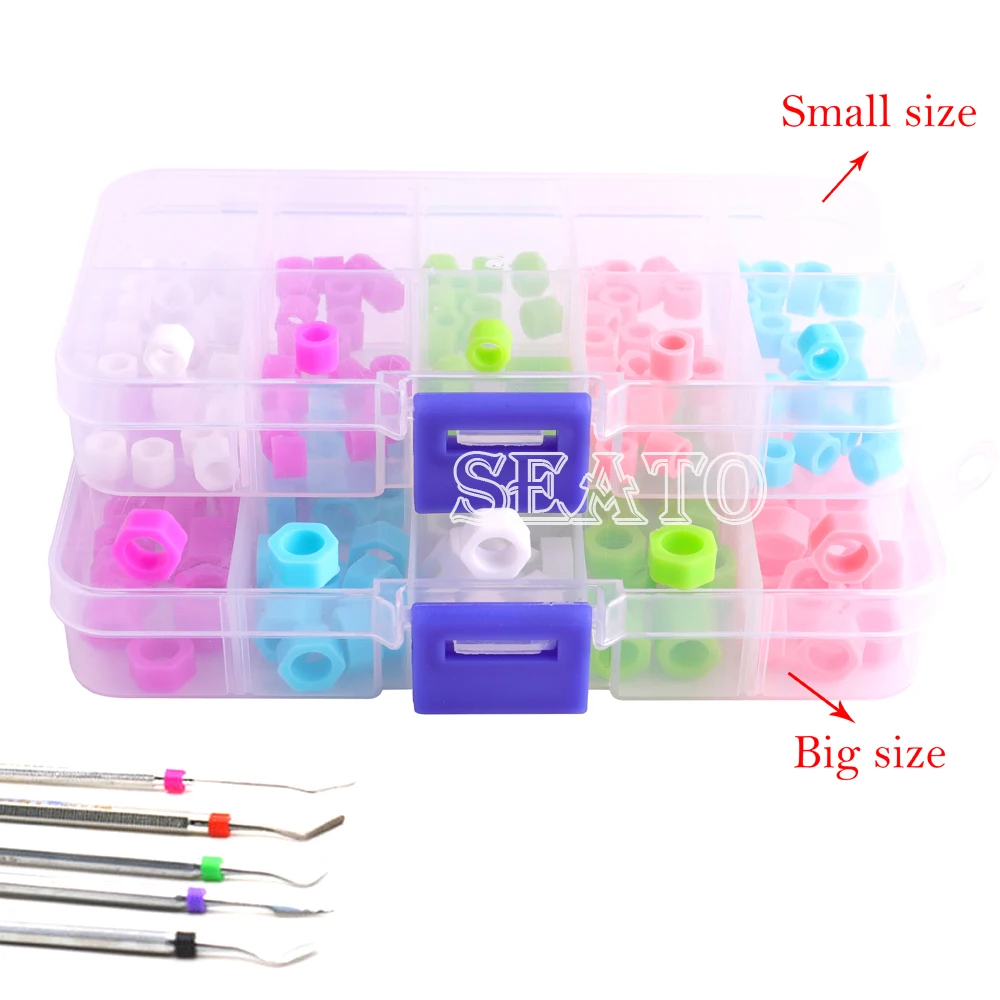 100 pcs Autoclavable Universal Dental Instrument Color Code Ring ...
