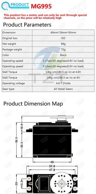MG995 Servo Motor: Pinout, Interfacing With Arduino,, 41% OFF
