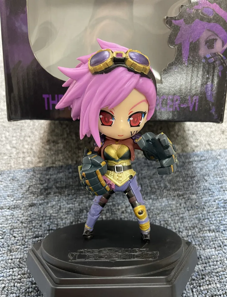 The Piltover Enforcer Vi Dolls Toys Pvc Figure Come With Color Box 14cm ...