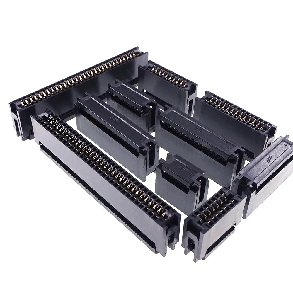 Generic 2 Pcs IDC Type Card Edge Connector Slot 2.54 Mm Pitch 10 14 ...
