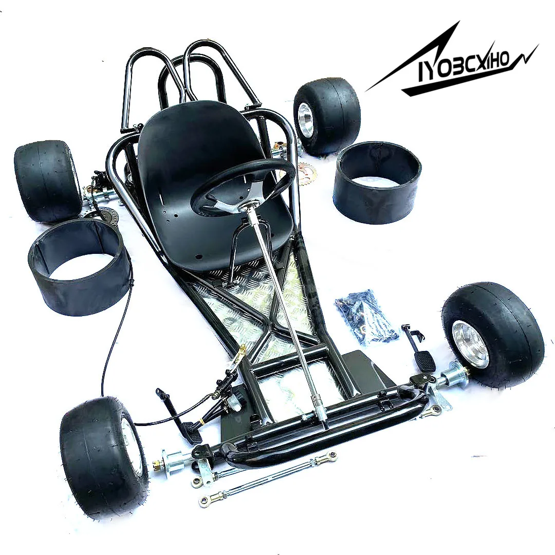 Whole-Body-Frame-of-168ccGo-Kart-Total-Set-with-Front-Steering-System ...