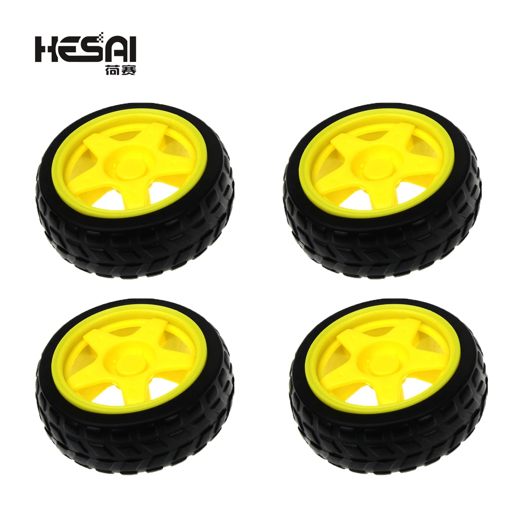 1/2/4P TT Roda Robot Mobil Pintar Motor Berlaku untuk Arduino Diy Roda ...