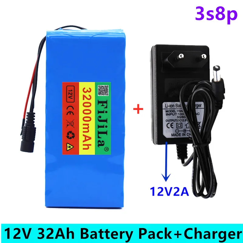 3s8p 18650 Battery pack Large capacity 12v 32ah 18650 lithium battery ...