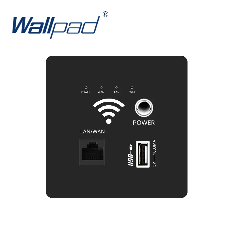 4-Colors-300M-Wall-Embedded-Wireless-WIFI-AP-Router-PC-Panel-USB-Outlet ...