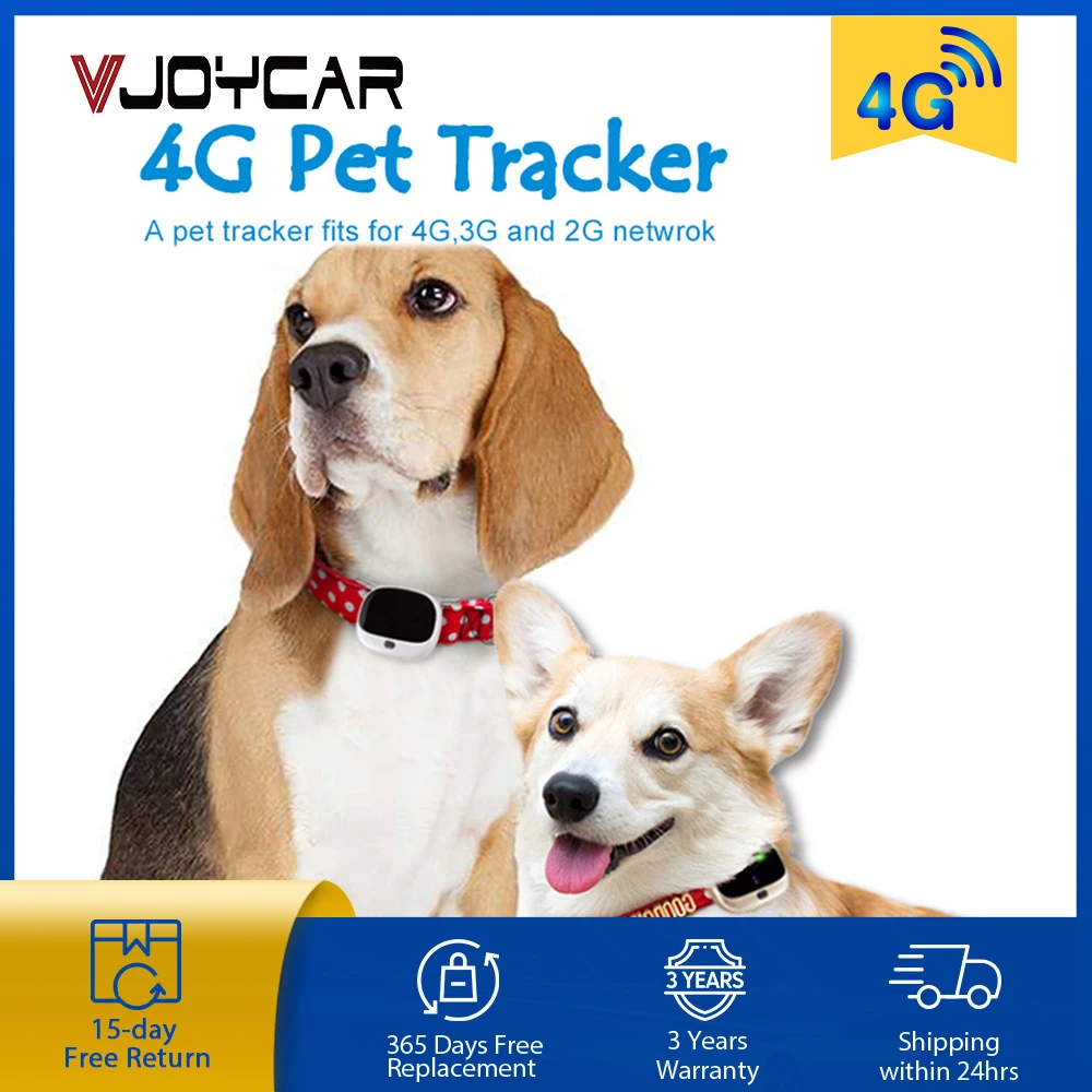 4g Dog Gps Tracker V43 Voice Monitor Pet Gps Tracker Real Time Tracking ...