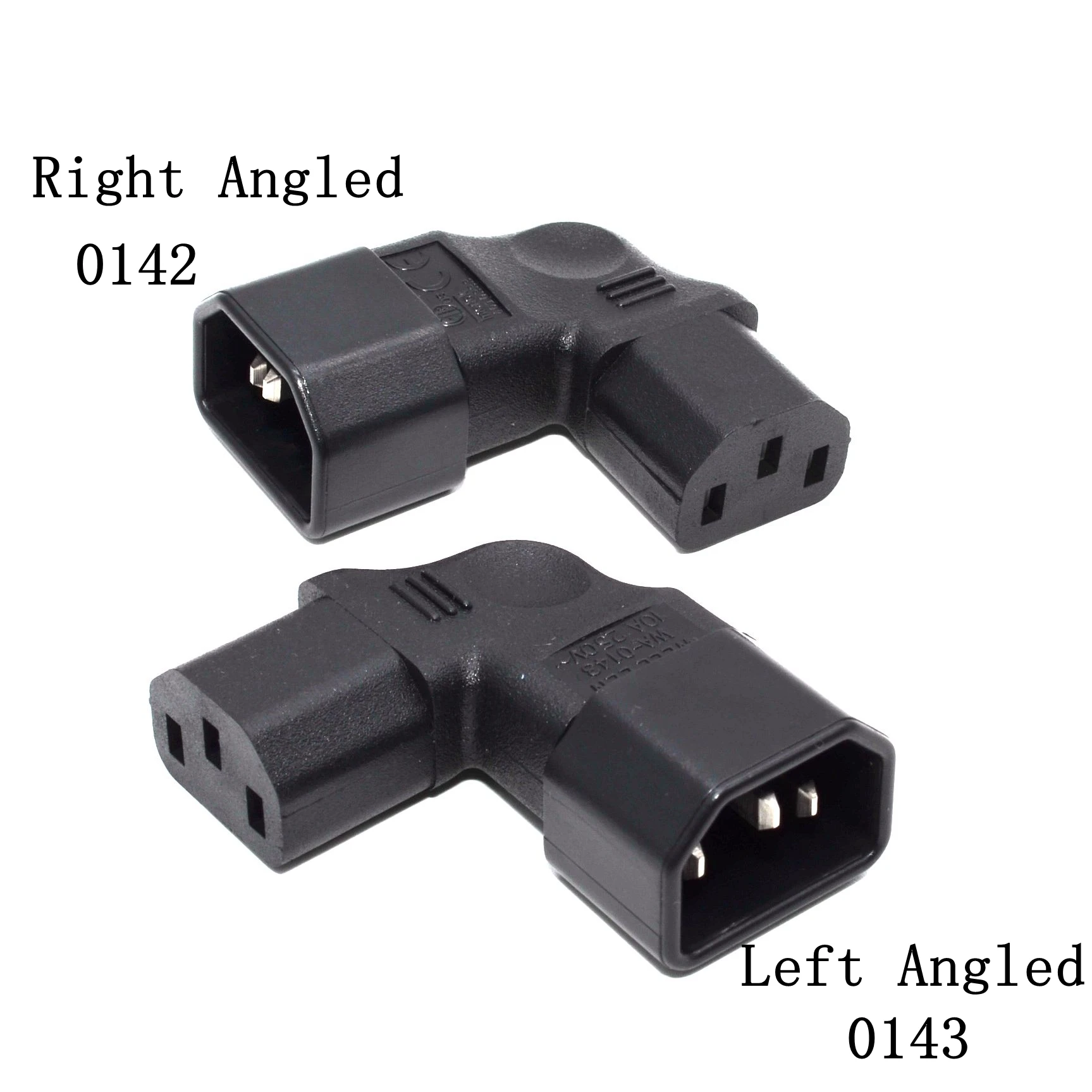 Left/ Right Angle Iec 320 C14 3 Pin Male To C13 Female Pdu Psu Ups ...