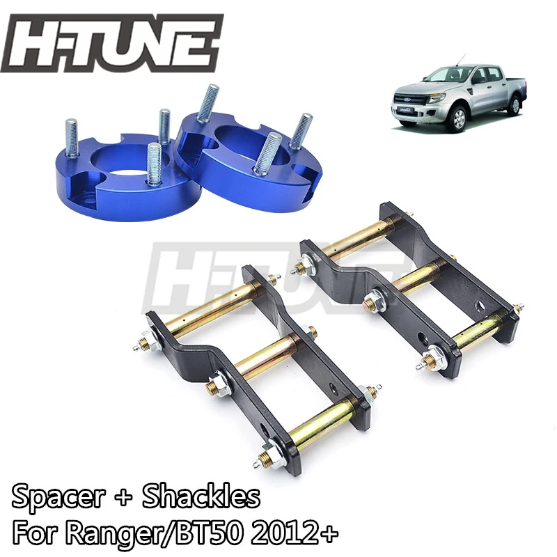 2" Front Spacer & Rear Greasable Shackles Suspension Lift Kits For ...