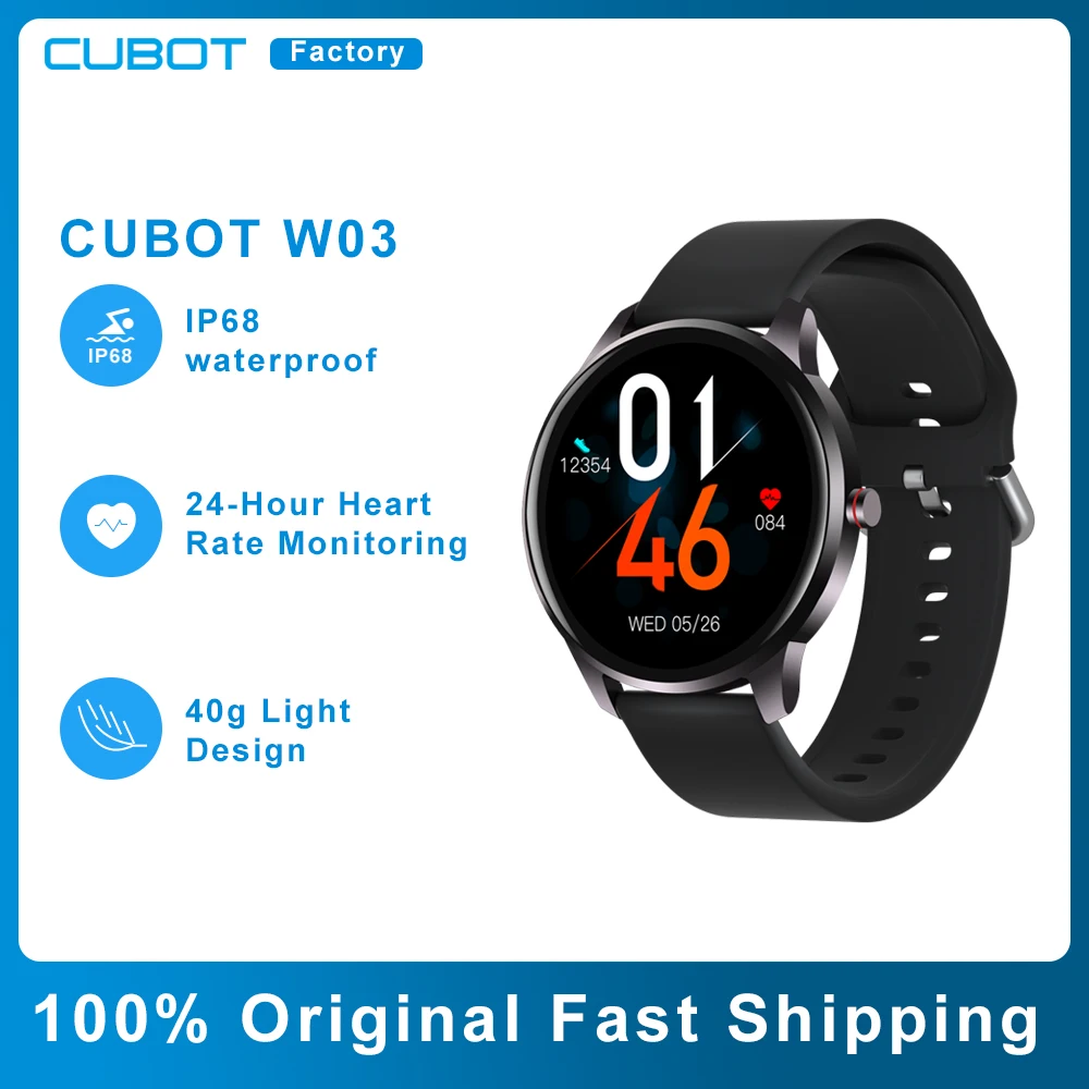 2021 Cubot W03 Smart Uhr Mem Frauen Full Touch IP68 Wasserdichte Sport ...