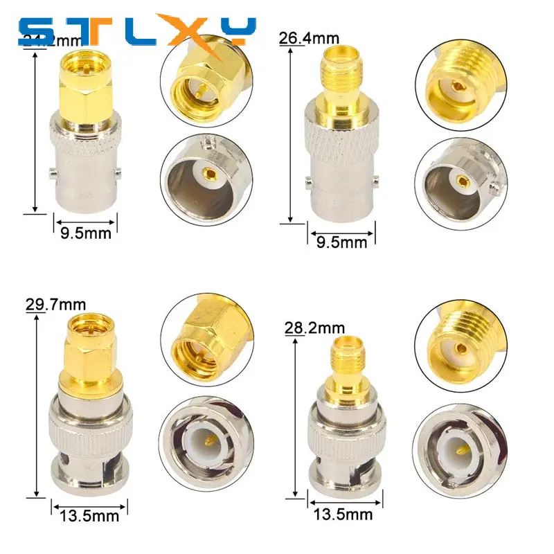BNC To SMA Connectors Type Male Female RF Connector Adapter Test ...