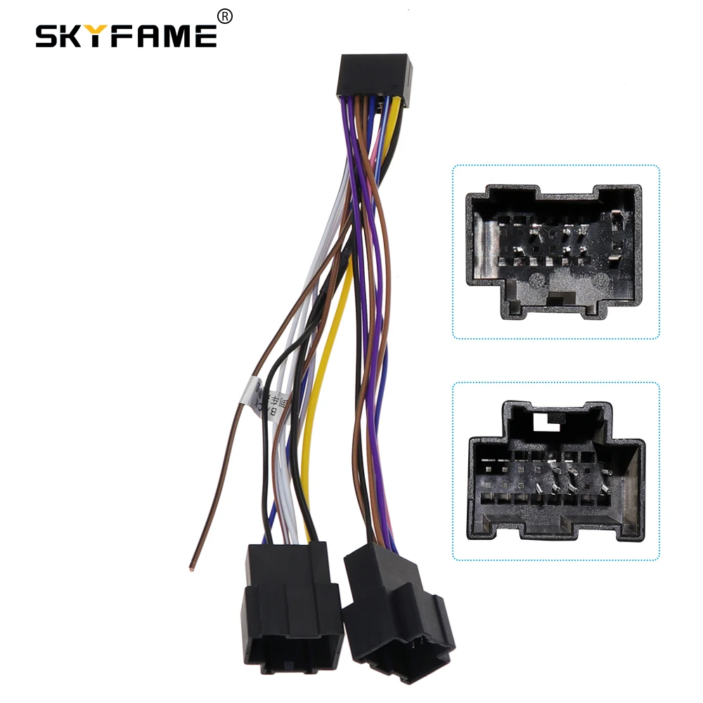 SKYFAME-16Pin-Car-stereo-Wire-Harness-For-Chevrolet-Aveo-Captiva-opel ...