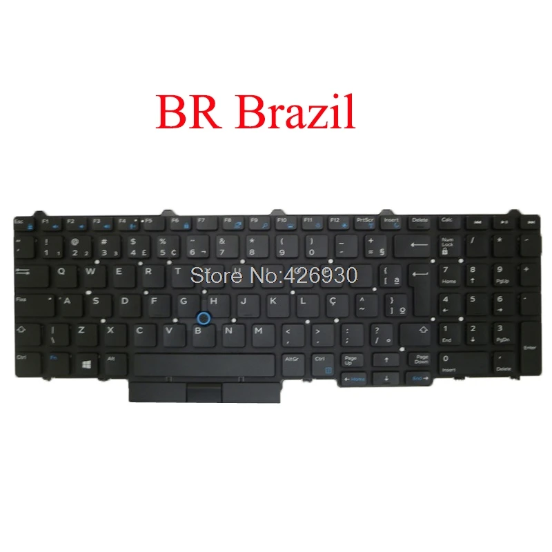 Br Keyboard For Dell For Latitude E5550 5550 E5570 5580 7510 3510 M3510 ...