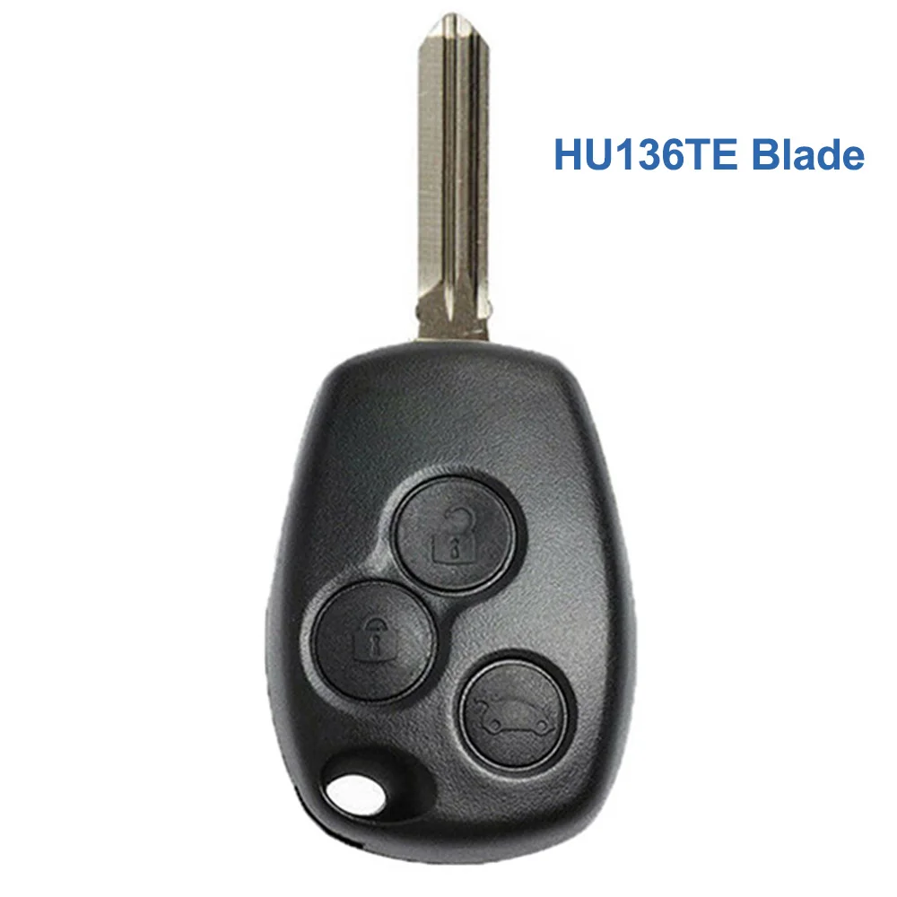 Remote Car Key Fob 3 Buttons 433MHz with PCF7961M HITAG AES Chip for ...